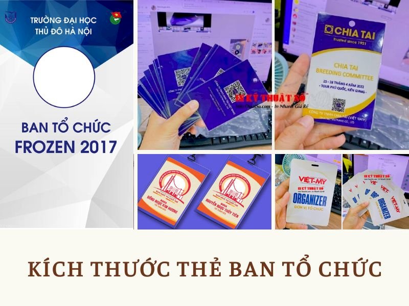 Kích Thước Thẻ Ban Tổ Chức Sự Kiện Hội Nghị Chuẩn