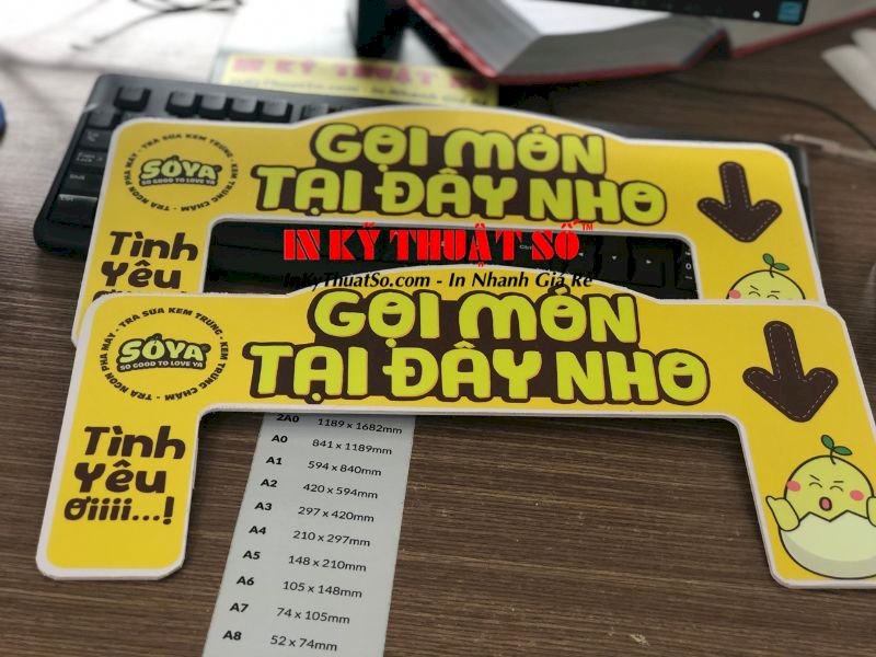 In PP cán mờ bồi formex 3li làm mô hình dán trang trí máy POS - INKTS303