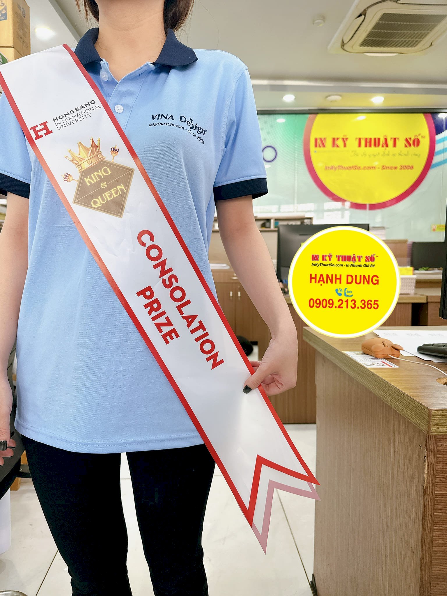 In băng đeo chéo King & Queen hội thi trường đại học, Sash King & Queen ...