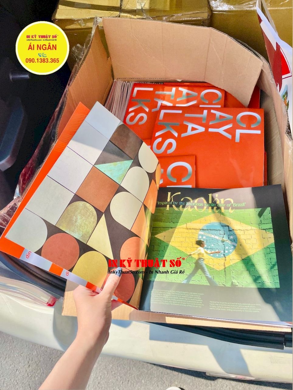 In catalogue sản phẩm sơn bê tông, sơn đất sét, in quyển catalogue hình ...