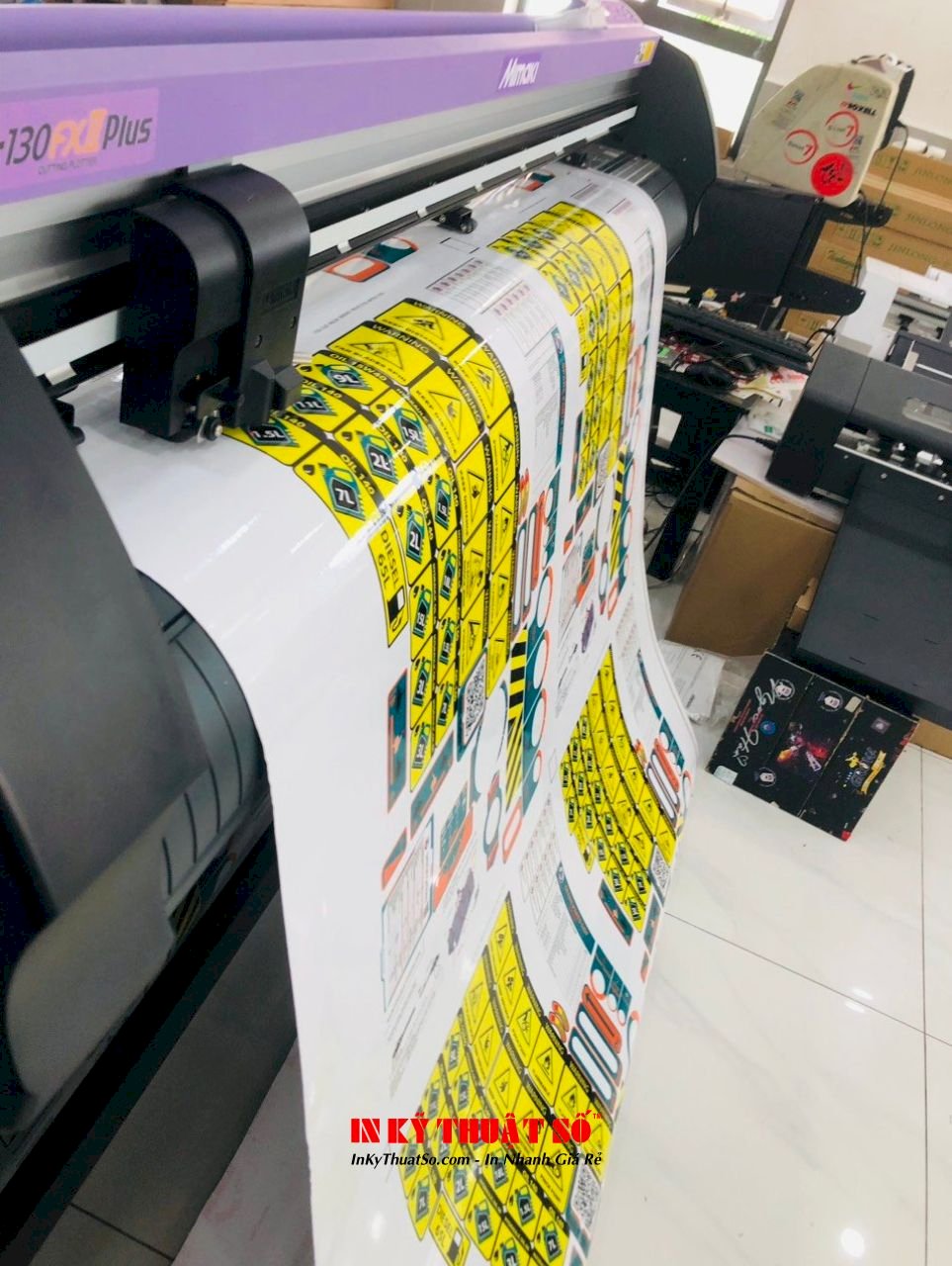 In Decal kỹ thuật số, sticker nhãn dán theo yêu cầu, có bế nhiều ...