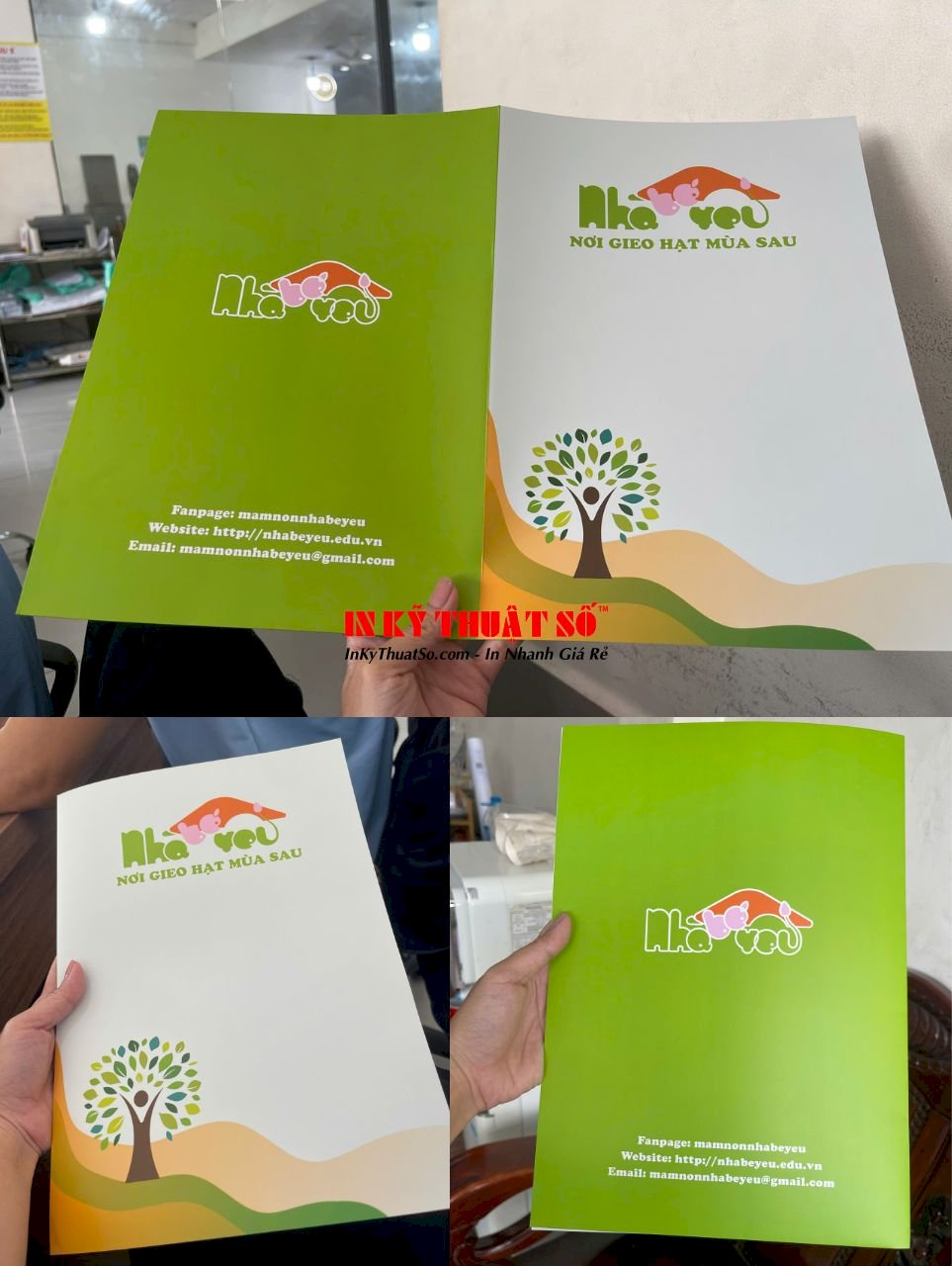 In folder bìa kẹp hồ sơ trường mầm non, Folder đựng giấy tờ A4, có 1 ...