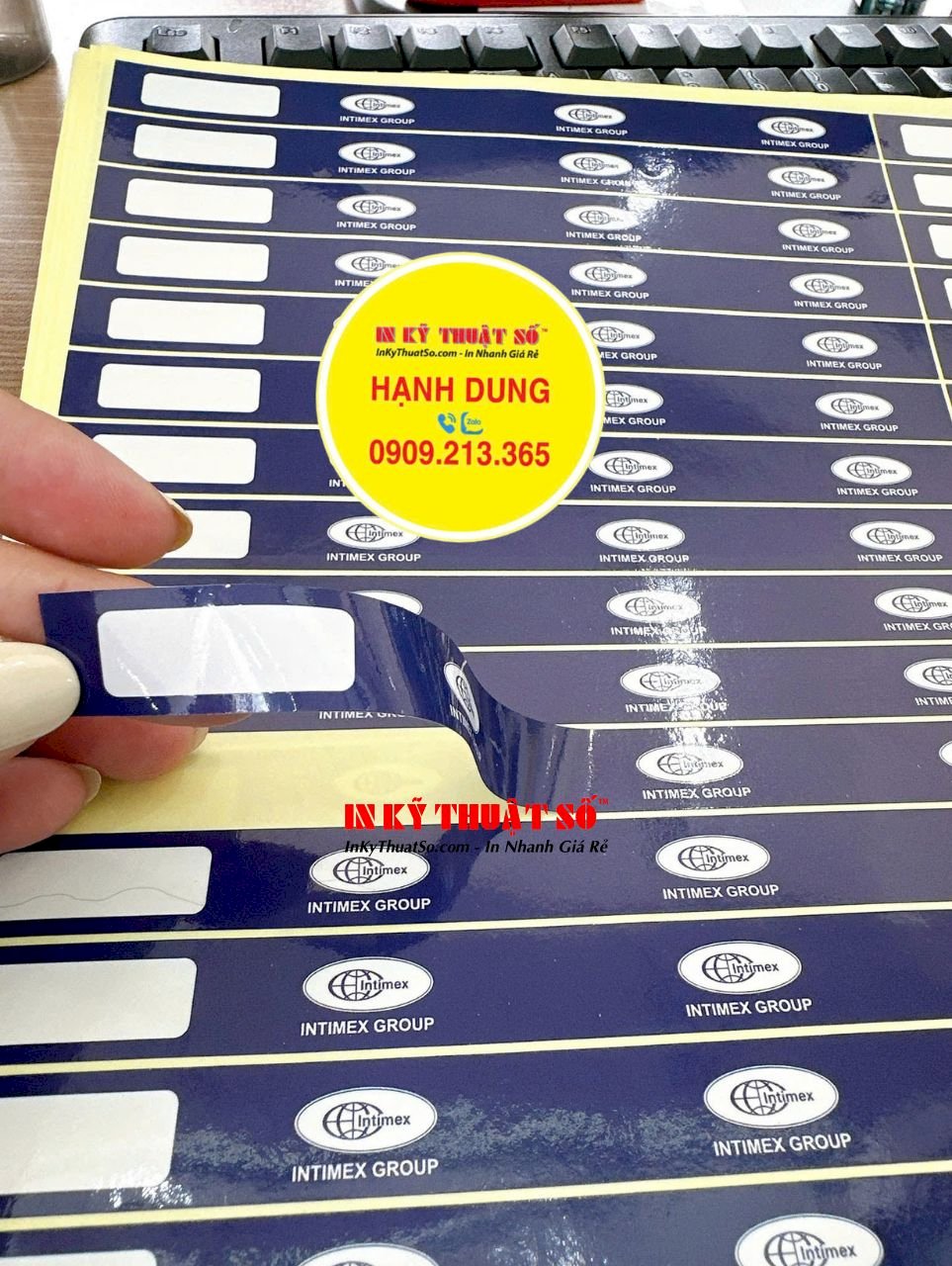 In tem dài Decal giấy dán sản phẩm bán lẻ cho công ty phân phối thực ...