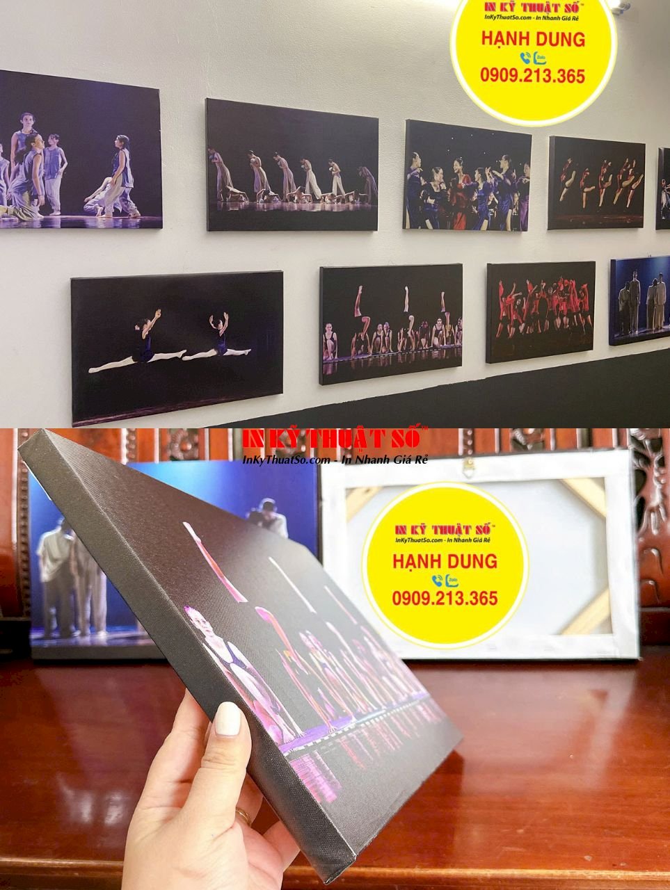 Tranh Canvas nghệ thuật múa hiện đại trang trí trung tâm tâm học nhảy ...