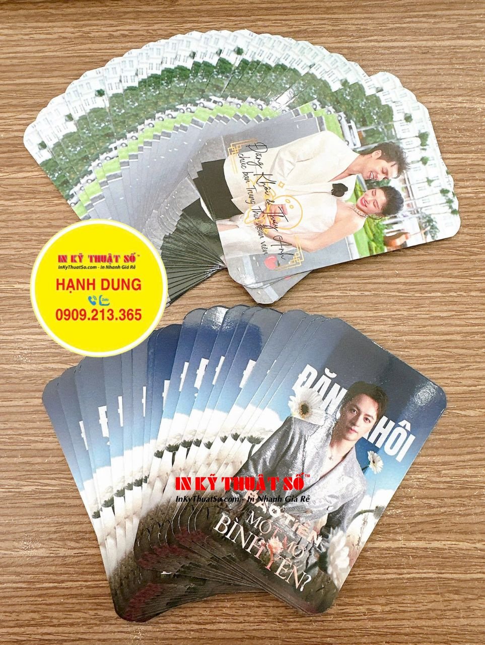 In Card bo góc theo yêu cầu hình thần tượng, idol, ca sĩ, diễn viên làm ...