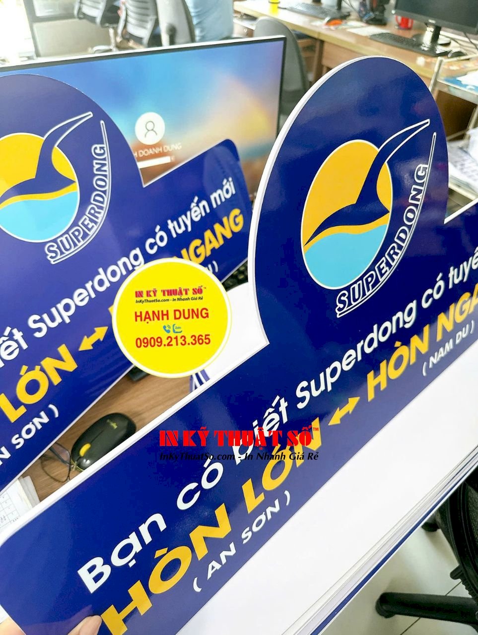 In hanger formex 5li treo quầy bán vé thông báo khai trương chuyến tàu ...