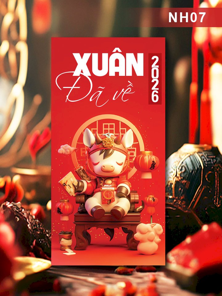 In bao bì lì xì Xuân Đã Về - Mã NH07 - INKTS2645