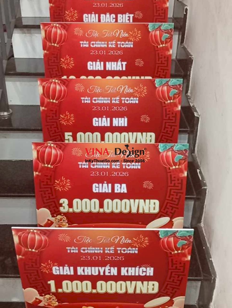 In bảng trao giải thưởng tại sự kiện tiệc tất niên, in Formex - INKTS2545