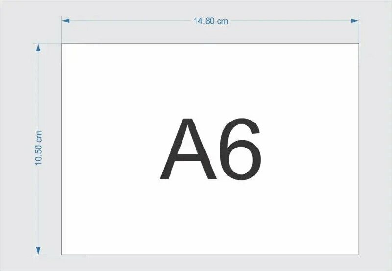 Kích thước khổ giấy A6 là bao nhiêu cm, mm, inch, pixel
